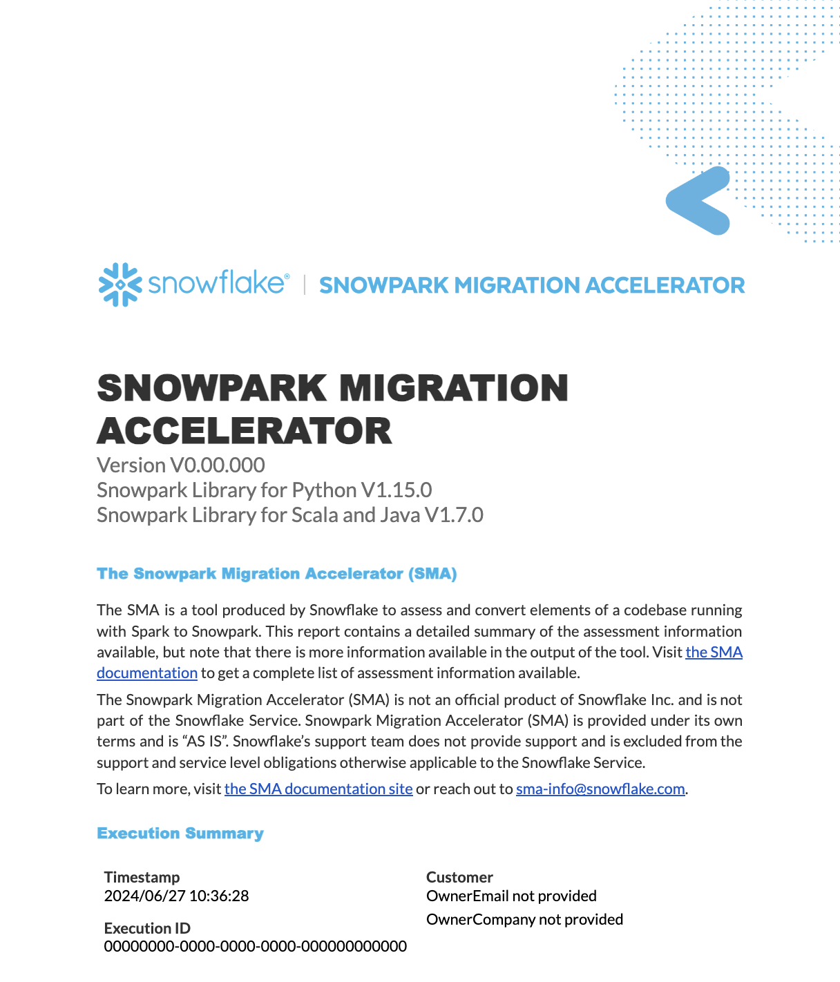 Snowpark Migration Accelerator: Curated Reports | Snowflake Documentation
