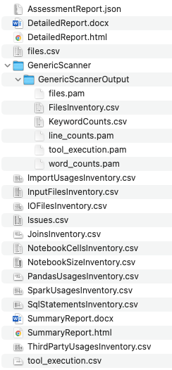 Snowpark Migration Accelerator: Output Reports | Snowflake Documentation