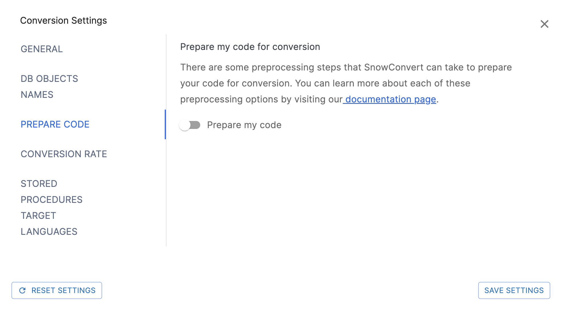 SnowConvert AI - Oracle Conversion Settings | Snowflake Documentation