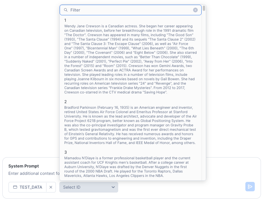 Cortex Playground | Snowflake Documentation